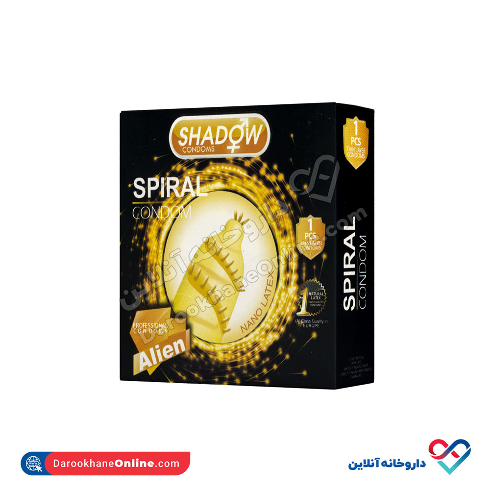کاندوم فضایی چرخشی شادو shadow spiral | داروخانه آنلاین